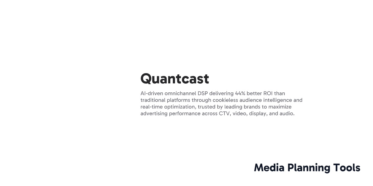 Quantcast: Pricing, Features & Best Alternatives 2025